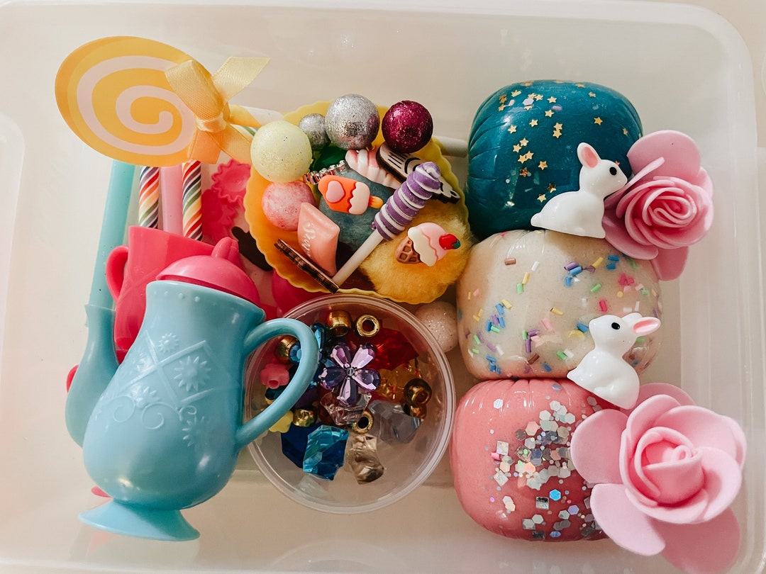 Tea Party Playdough Kit, Tea Party Playdoh, Playdough Fun, Kids Gift - Etsy