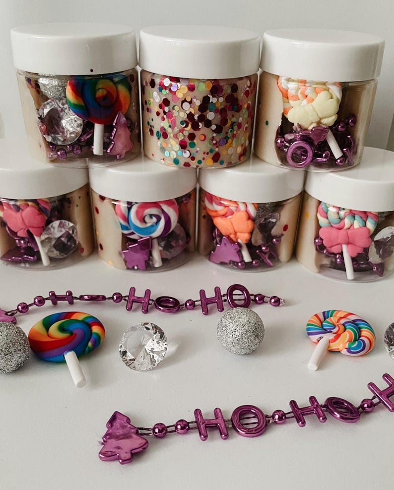 Holiday Sweets Playdough Jar, Sweet Treats Jar, Ho Ho Ho Dough Jar ...