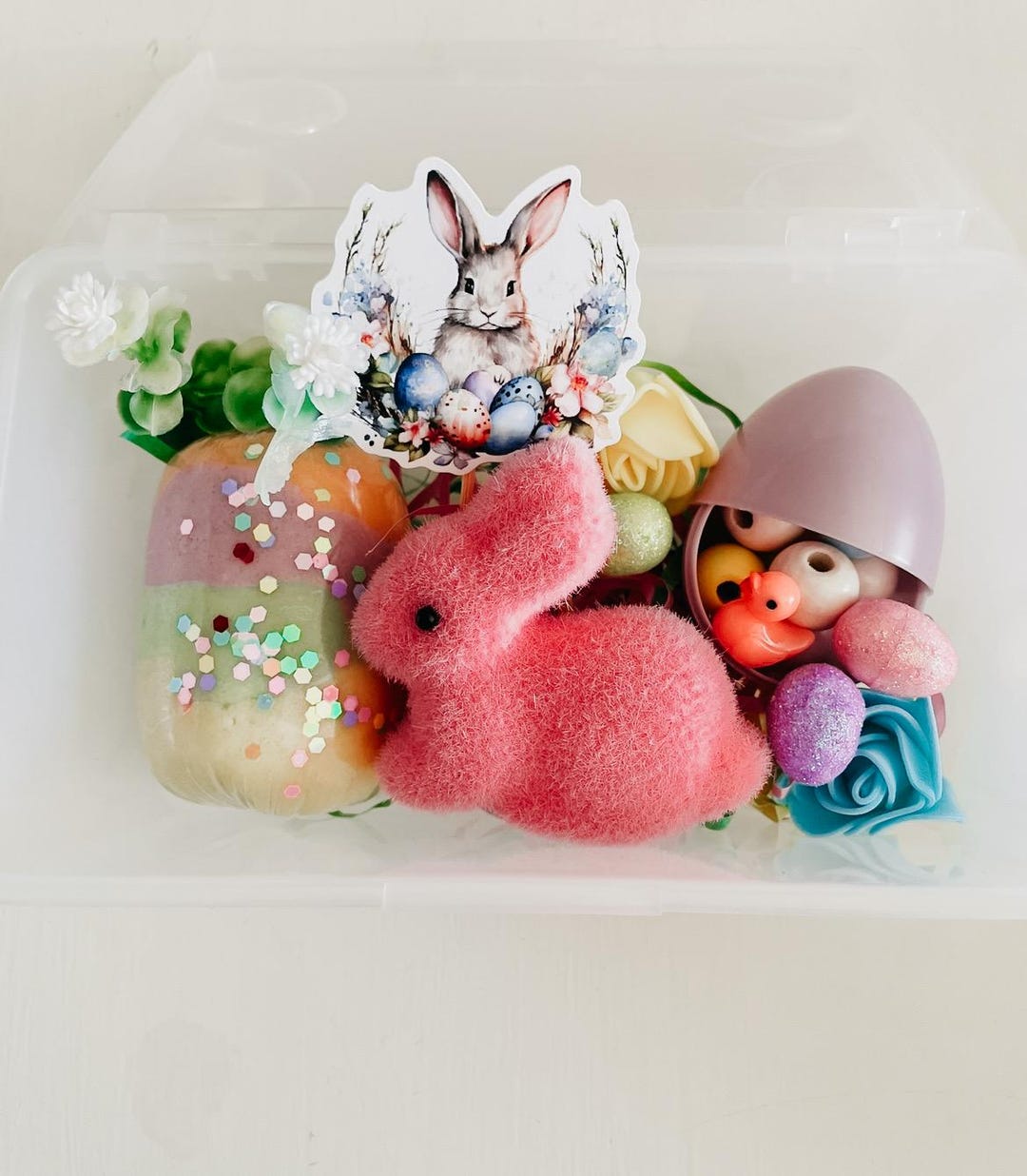 Bunny Garden Mini Playdough Kit, Spring Playdough, Bunny Playdough Kit ...