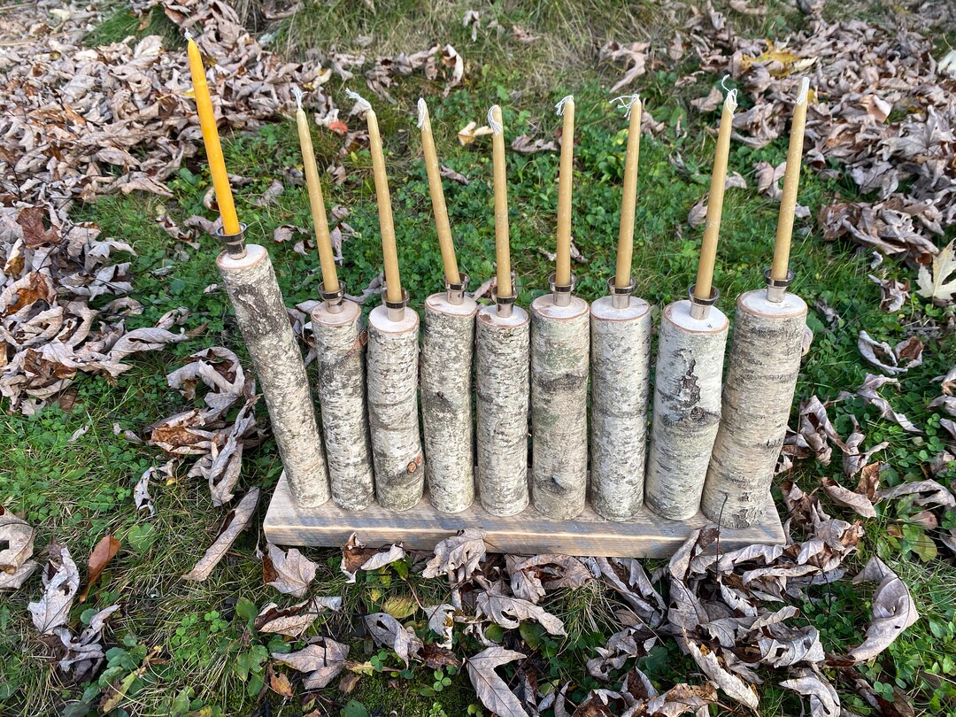 Handmade Birch Branch Menorah / Chanukiah - Etsy