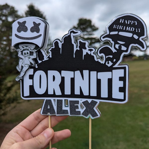 Fortnight Cake Toppers - Etsy
