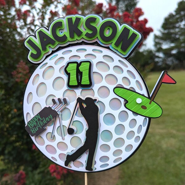 Golf Cake Topper - Etsy