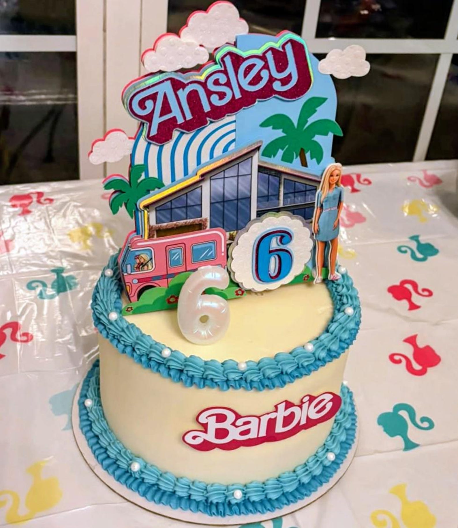 Doll Birthday Cake Topper – Personalized Party Decoration - Etsy