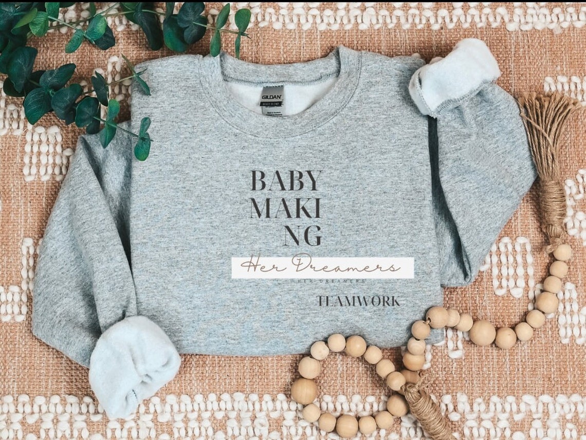 IVF Transfer Day, Couples Sweatshirt, Her Dreamers, Embryo Transfer Day ...