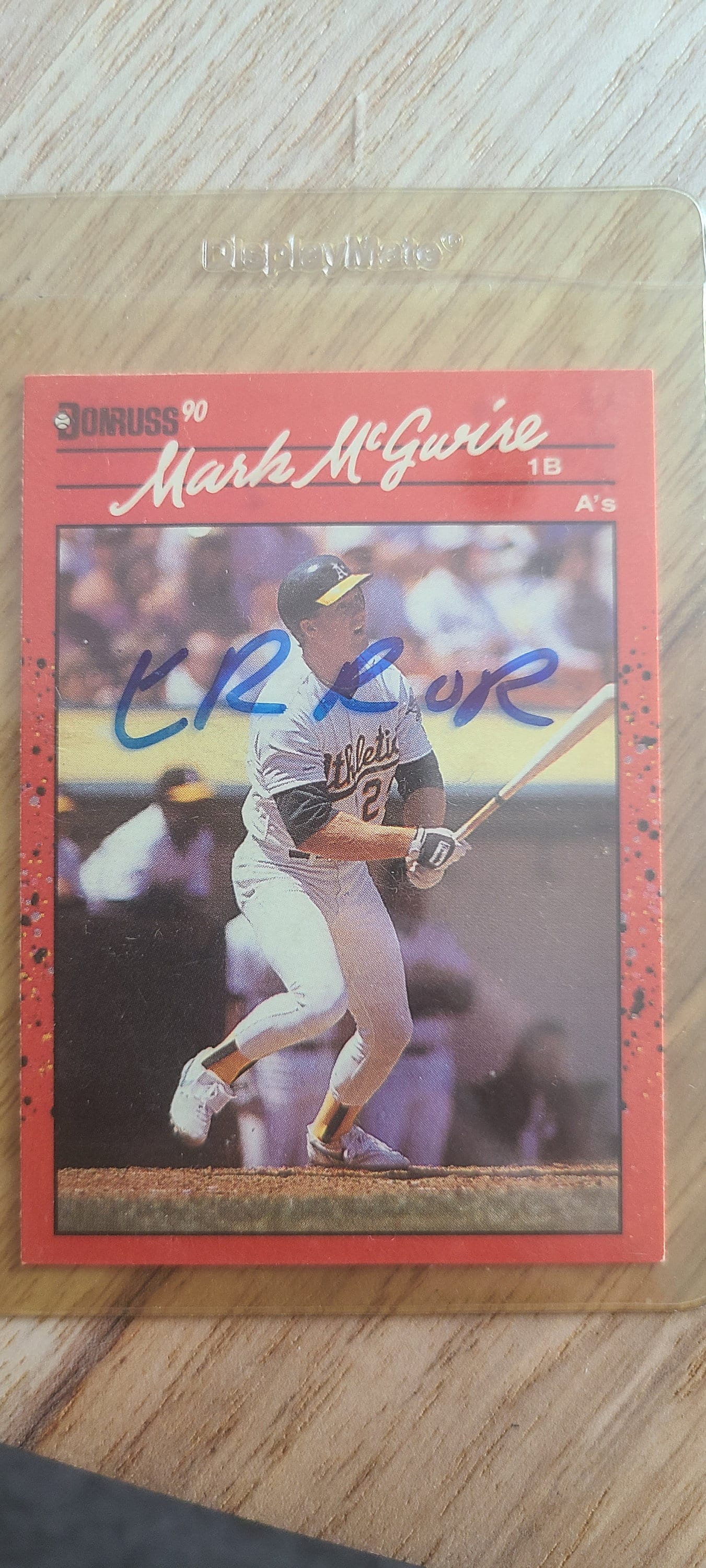 1990 Mark Mcgwire Error Card - Etsy
