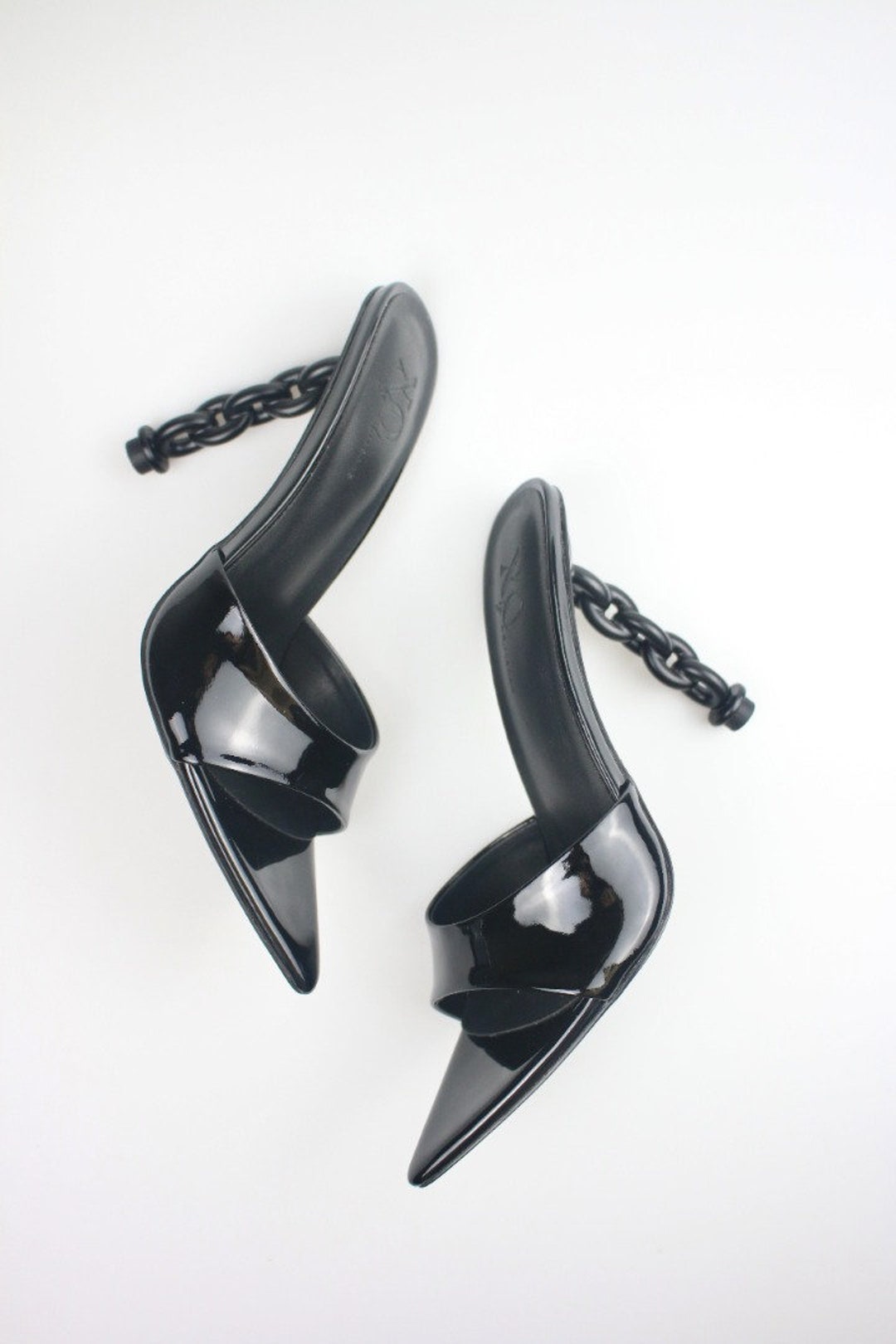 CHAIN SLIPPER HEELS - Etsy