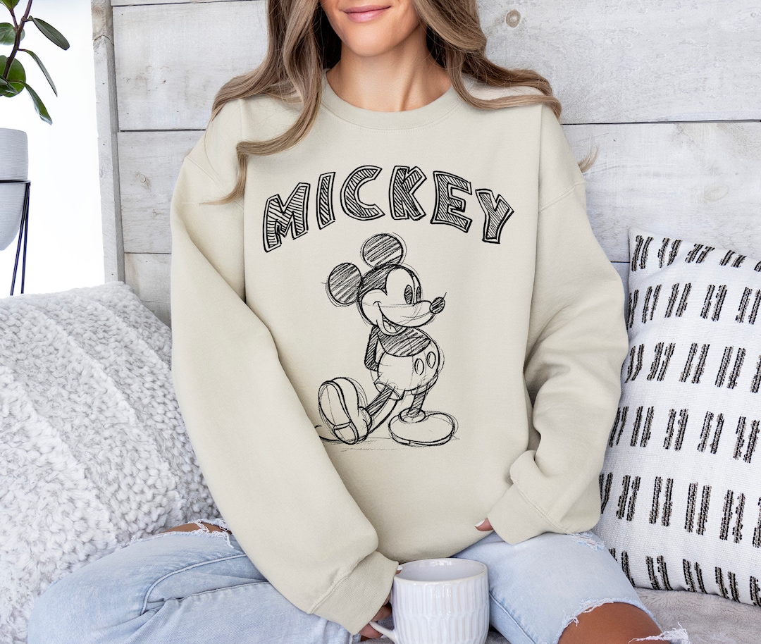 Mickey Mouse Sweatshirt, Mickey Sweatshirt, Mickey Mouse Sweater ...