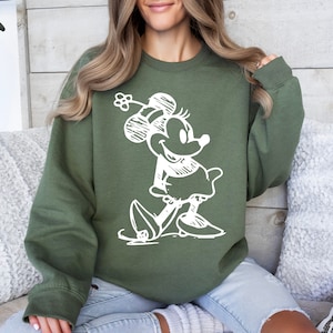 Minnie Mouse Sweatshirt, Minnie Hoodie, Minnie Mouse Sweater, Minnie ...