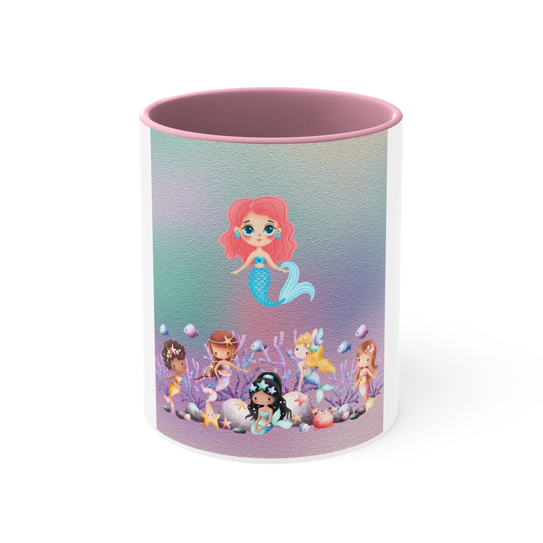 Mermaid Mug, Mermaid Coffee Cup, Personalized Mermaid Gift for Girls ...