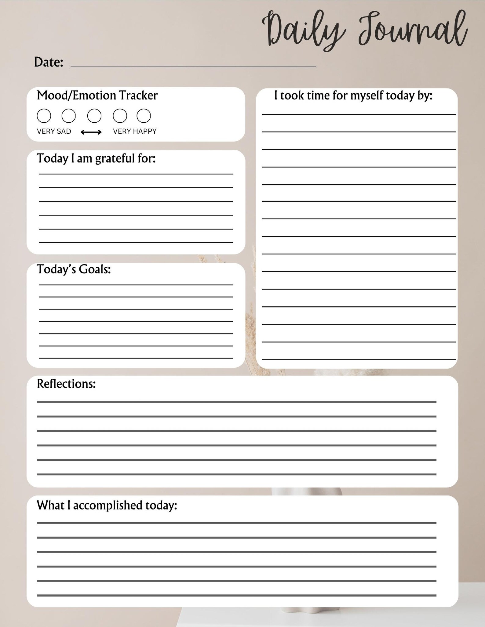 Mind Body & Soul Journal: Self-reflection, Self-love Practice ...