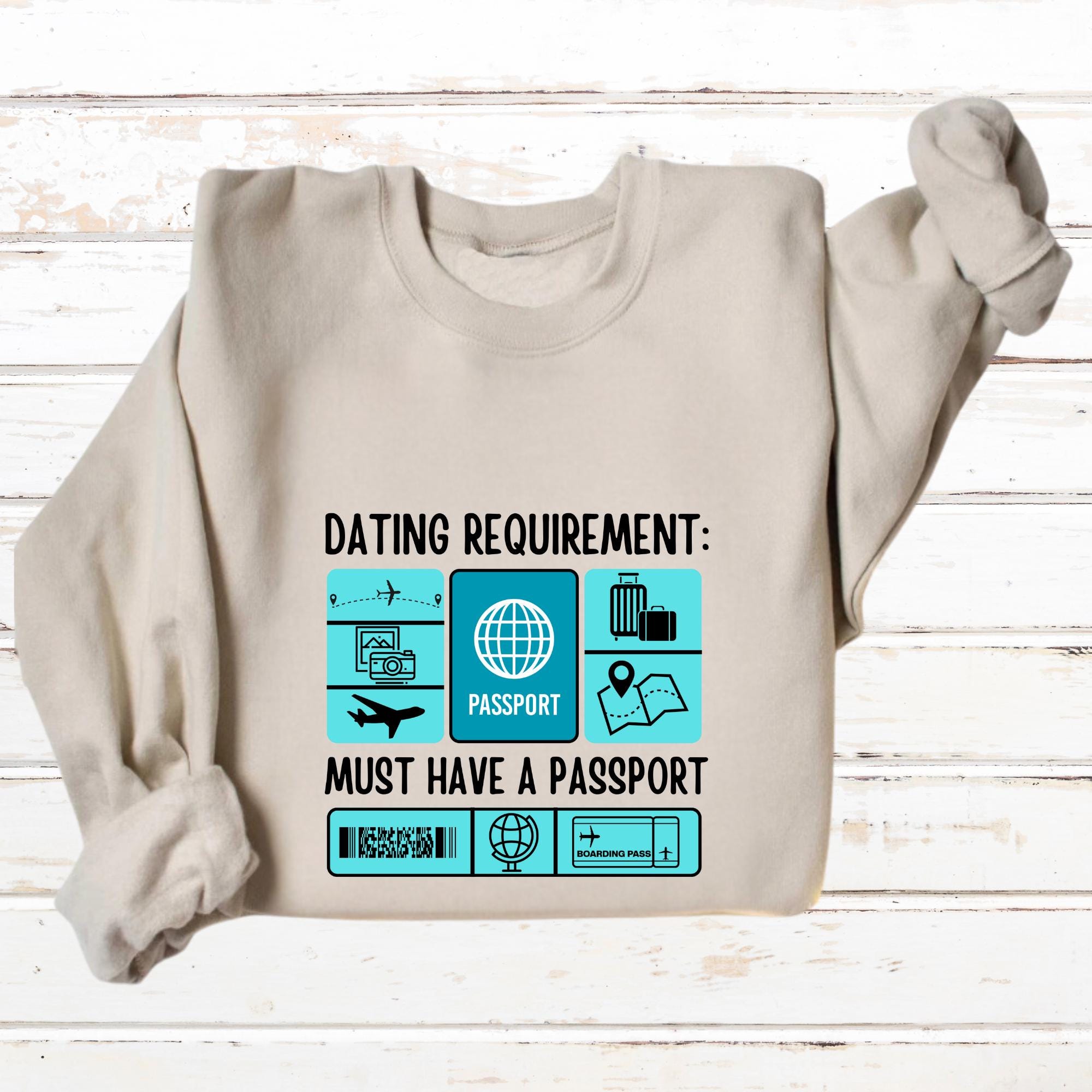 Passport Required Travel Sweatshirt | Wanderlust Crewneck | Adventure ...