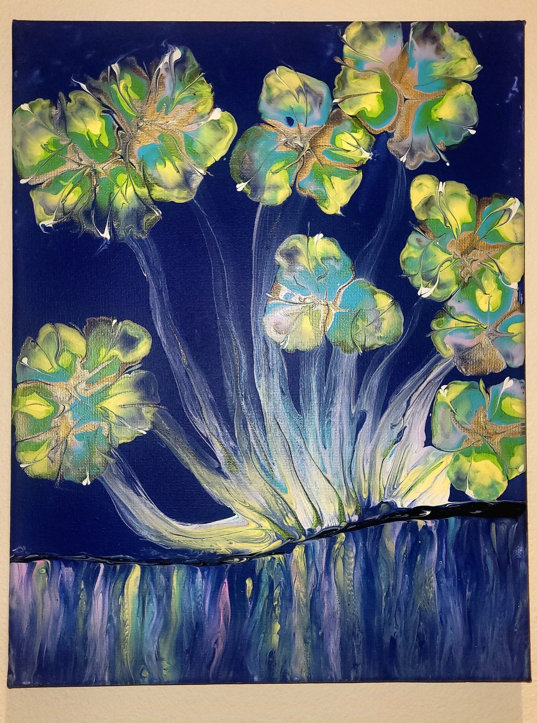 1 of a Kind 12x12 Painting Made in Harold's Workshop. Acrylic Paint on ...