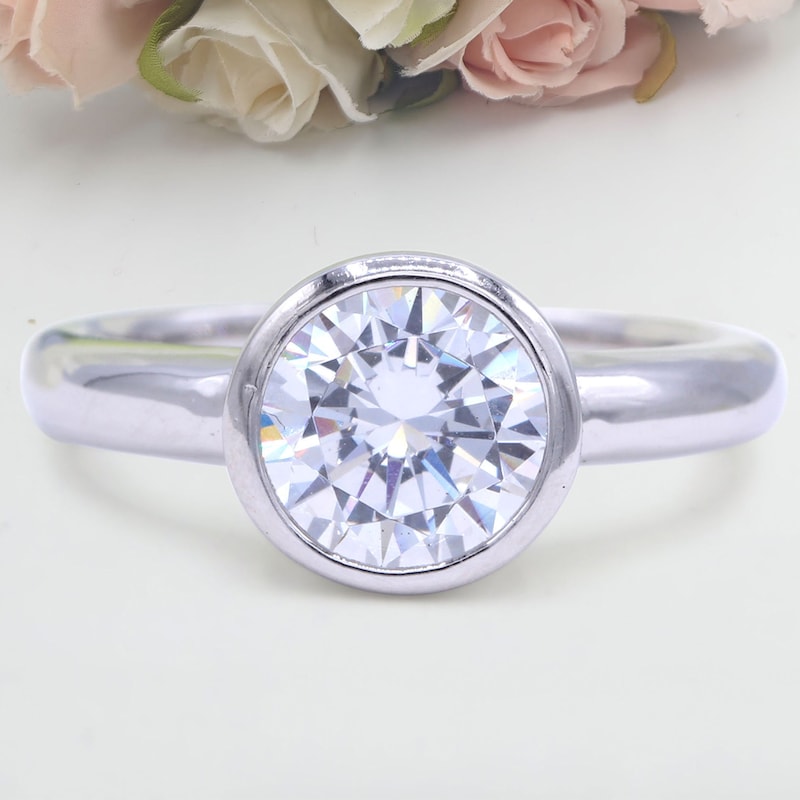 Bezel Set Rings - Etsy