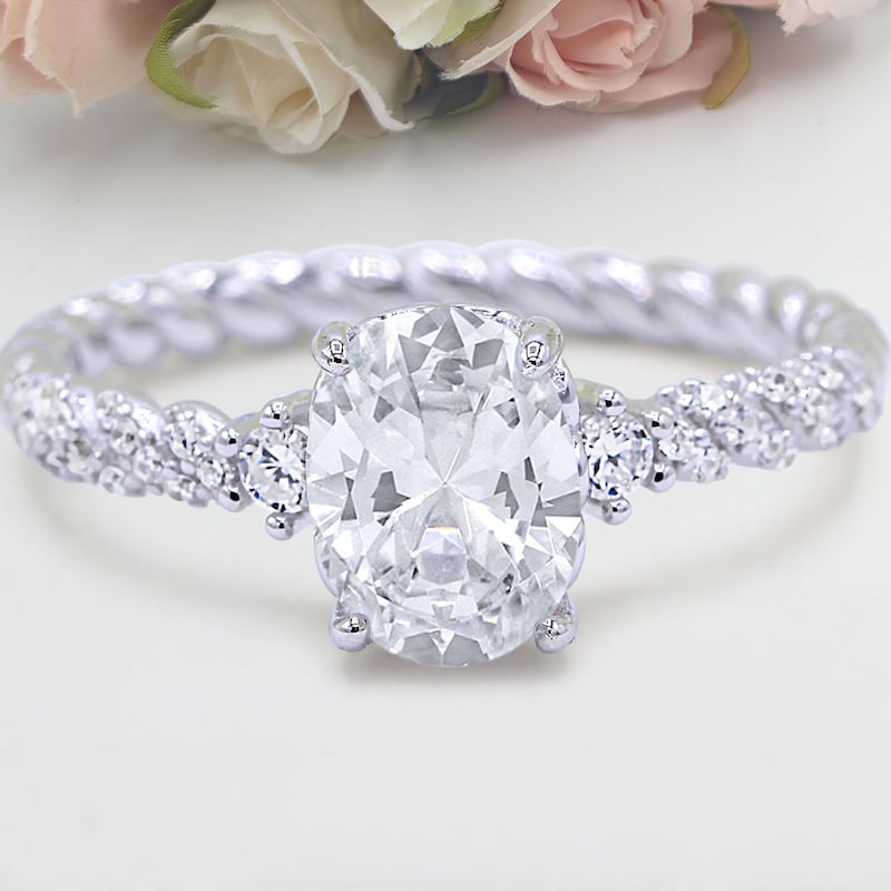 Oval Cut Statement Ring - Etsy