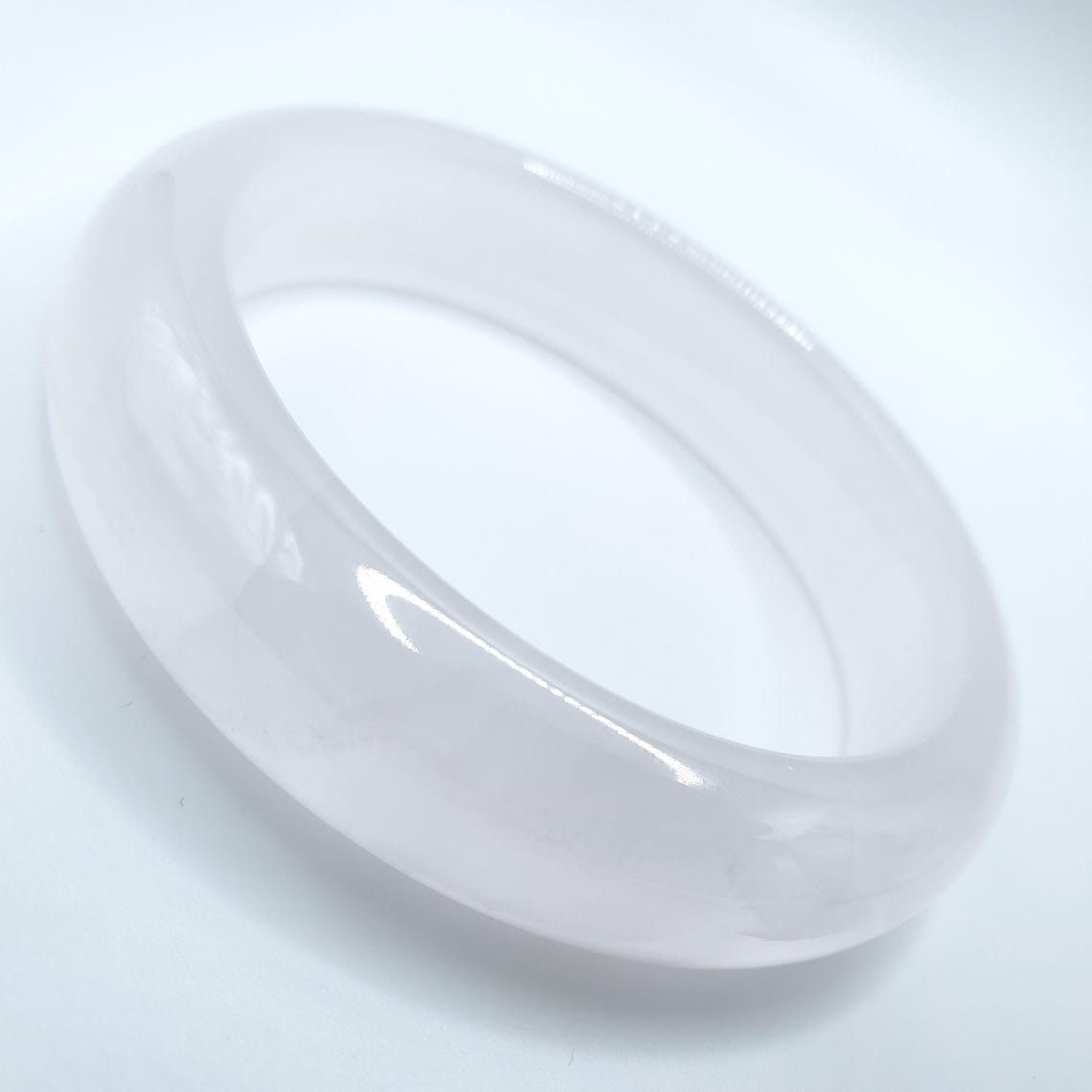 Natural Light Pink Jade Bangle |gift for Him | Gift for Her - Etsy