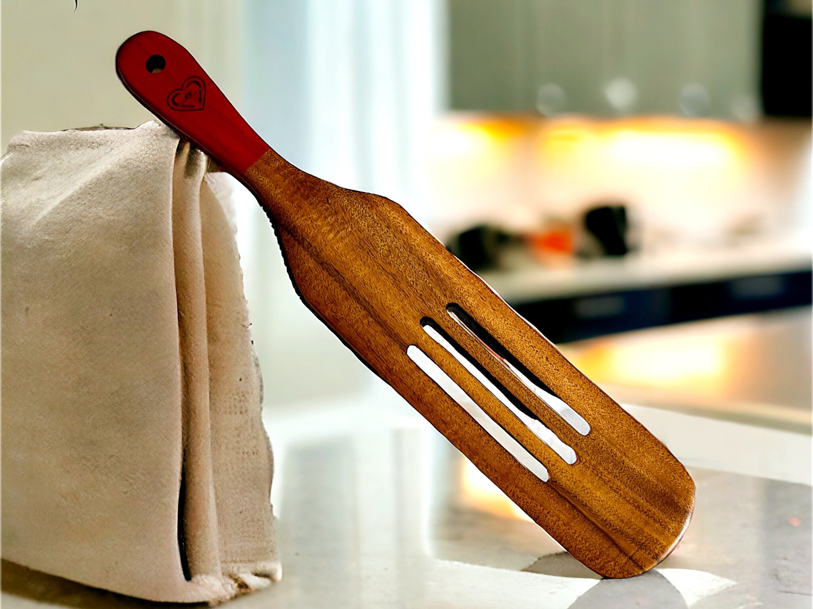 5-piece Nonstick Colorful Teak Wood Spurtle Set a Stylish, Functional ...