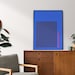 Electric Blue Contemporary Color Blocking Abstract Printable Wall Art ...