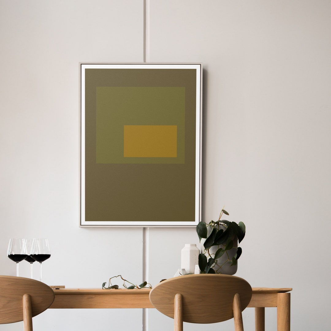 Retro grün modernes Color Blocking abstrakt PRINTABLE Poster Wanddeko ...