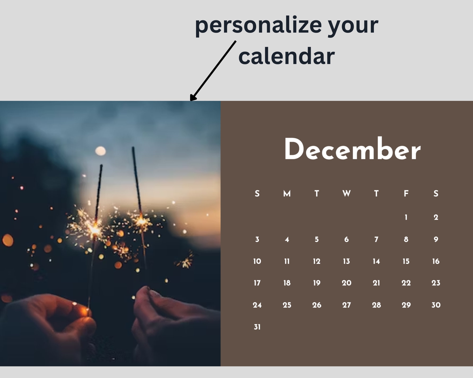 Printable Customizable Calendar With Personal Touch - Etsy