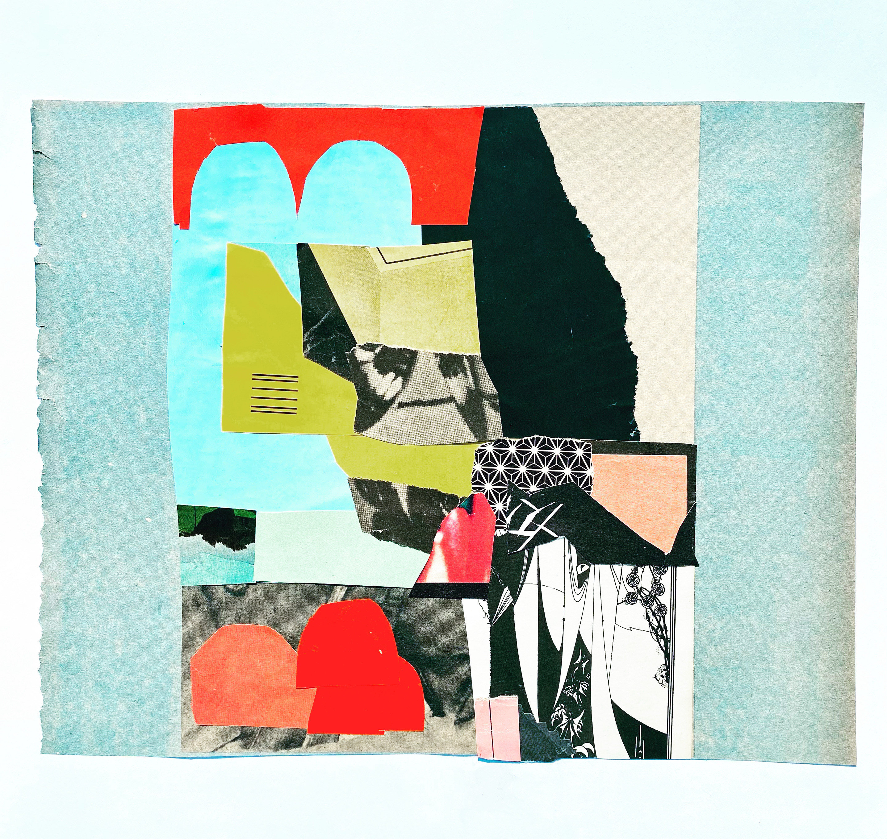 Paper Collage Art, Abstract Art, Handmade Collage, Original Collage Art ...