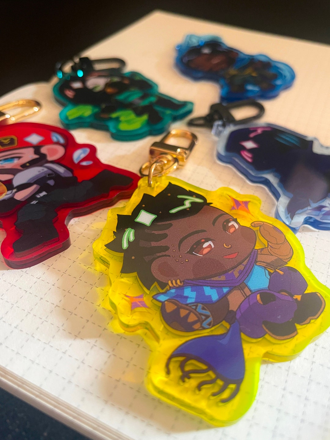 Valorant Controller Agent Acrylic Keychains/charms - Etsy