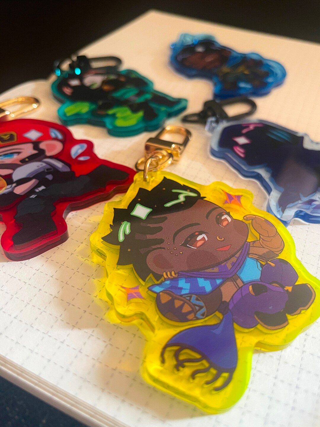 Valorant Controller Agent Acrylic Keychains/charms - Etsy