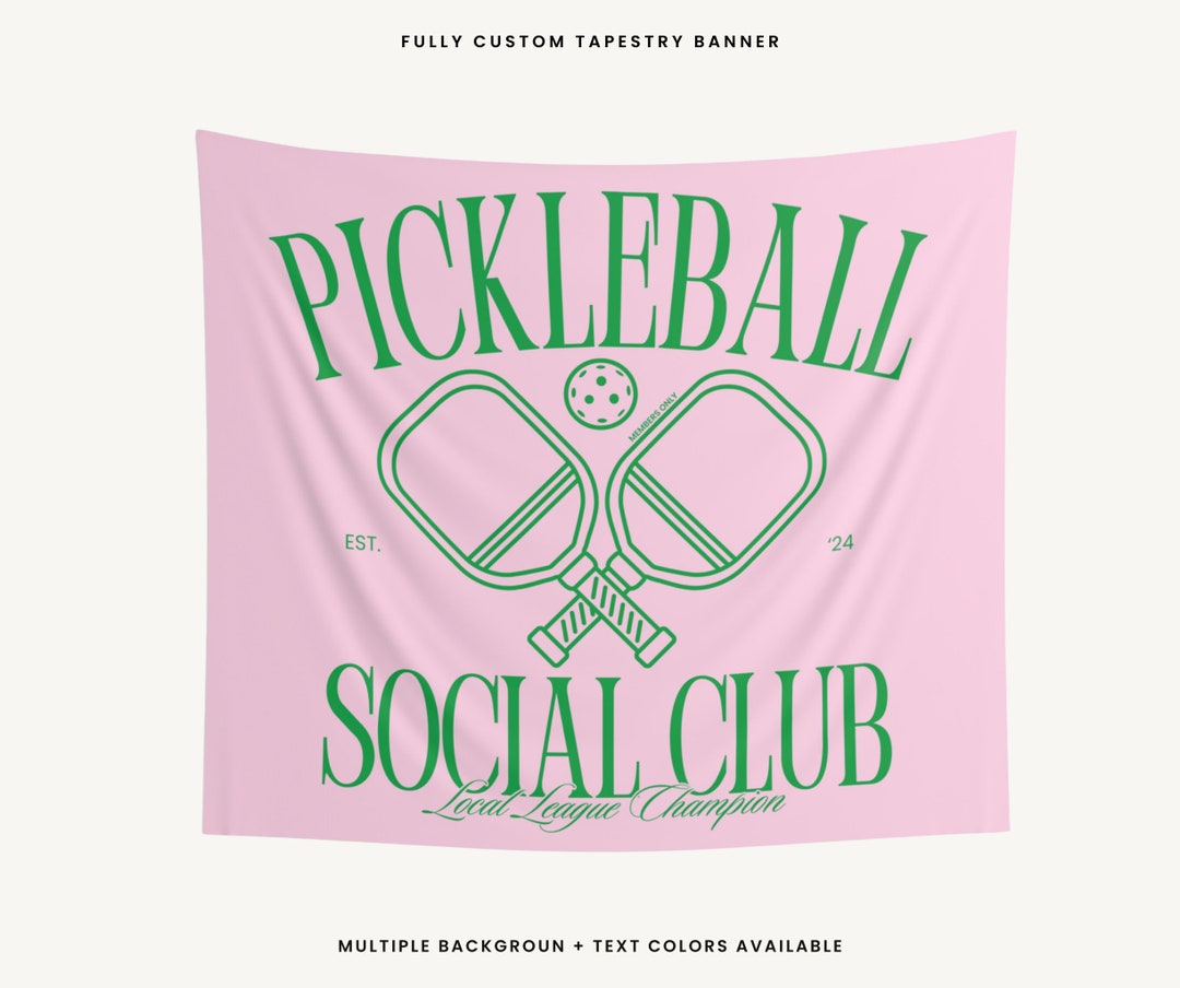 Pickleball Banner Pickleball Flag Pickleball Tapestry Pickleball ...