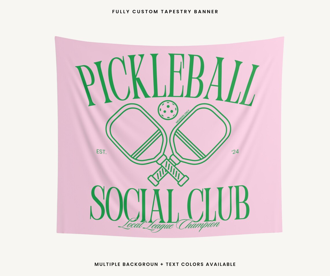Pickleball Banner Pickleball Flag Pickleball Tapestry Pickleball ...