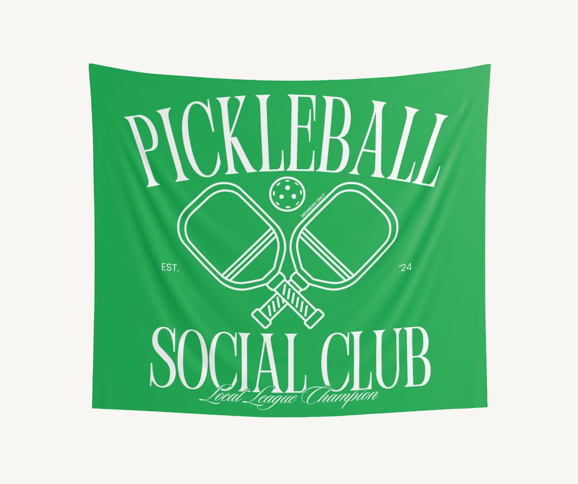 Pickleball Banner Pickleball Flag Pickleball Tapestry Pickleball ...