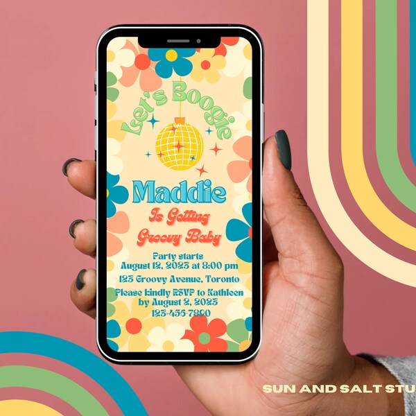 60s Party Invitation - Etsy