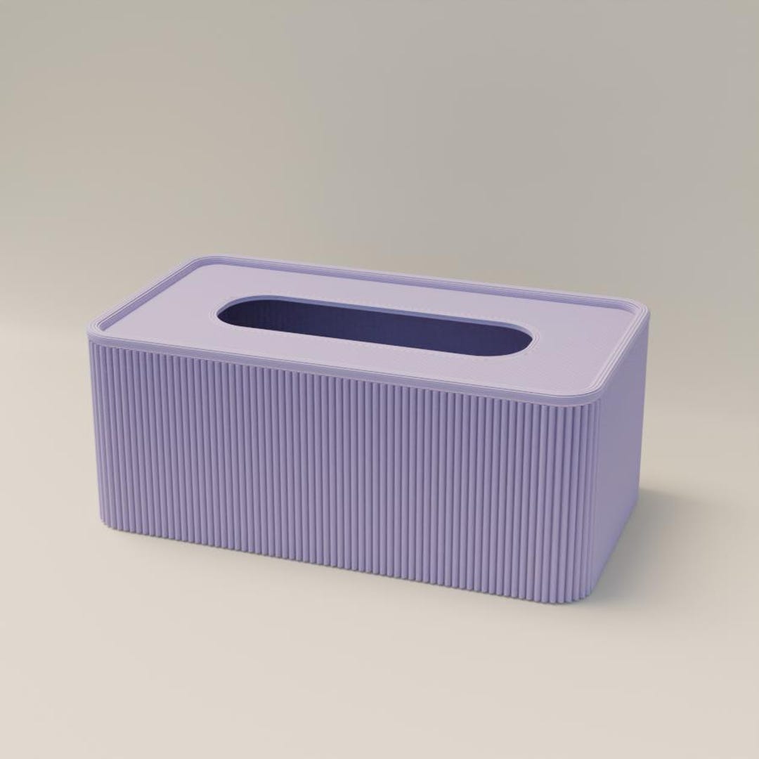 Ripple Box – Modern Ribbed Tissue Box Cover, Minimalist Home Décor ...