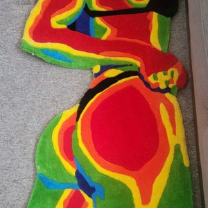 Custom Women Hot Body Thermal Handtufted Rug/handmade Rug/handcrafted ...