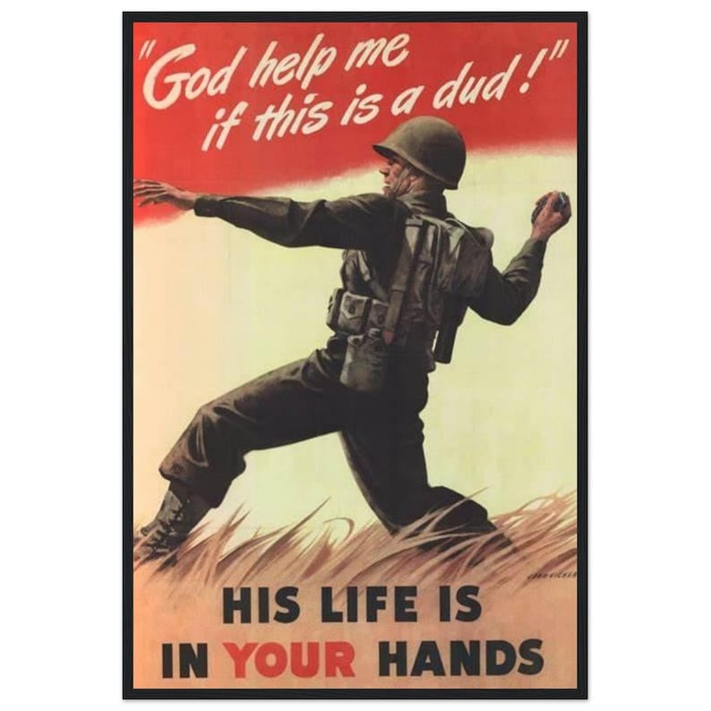 WW2 Propaganda Poster, WW2 Propaganda Wall Art, WW2 Propaganda Artwork ...