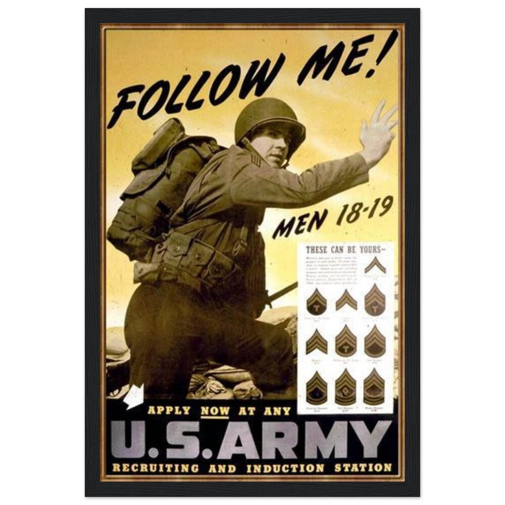 Military Poster, Military Wall Art, Military Art, Military Artwork, Vintage Army Poster, WW1 ...