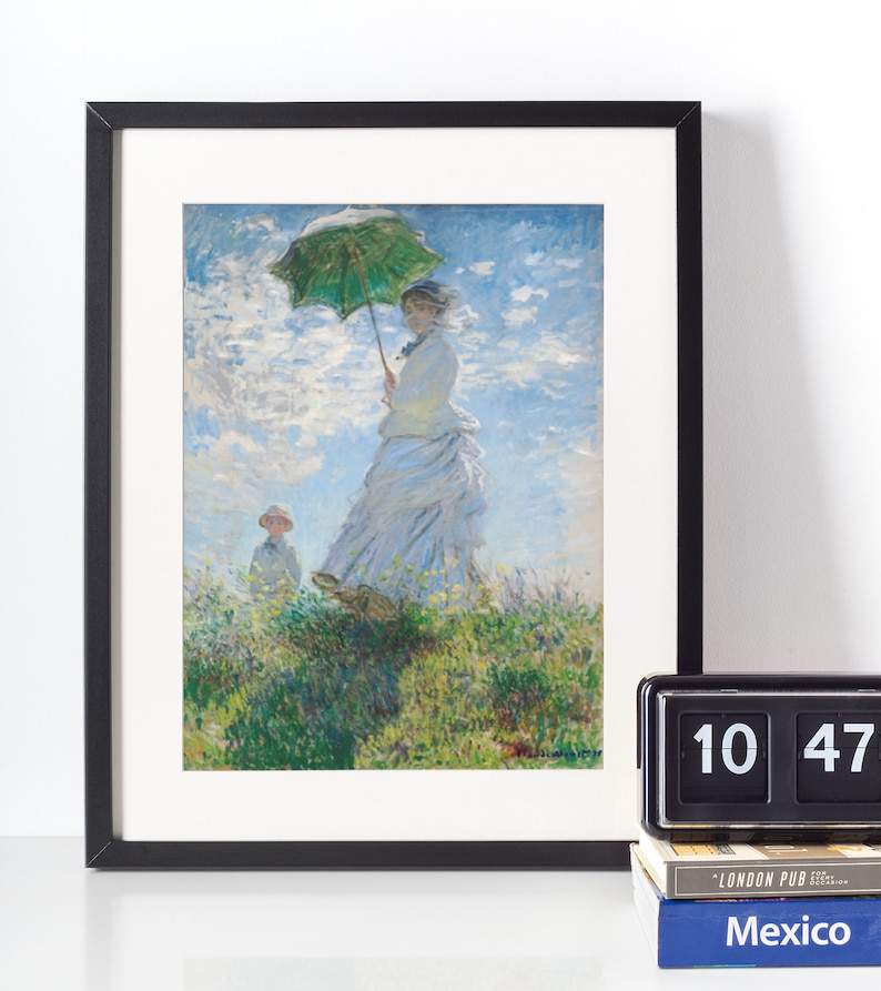 Monet Woman With Parasol Print: Impressionist Art (digital Download) - Etsy