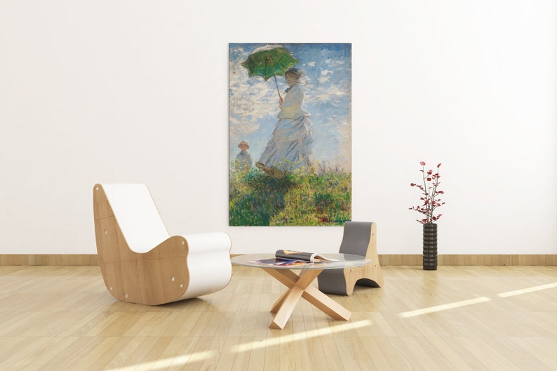 Monet Woman With Parasol Print: Impressionist Art (digital Download) - Etsy