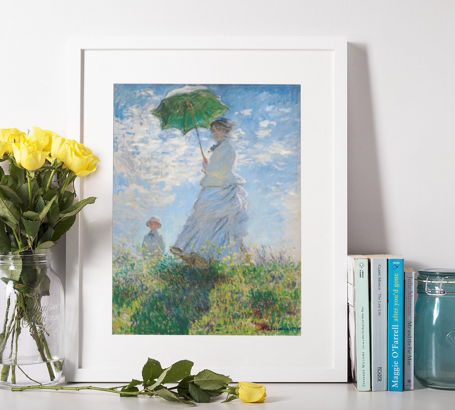 Monet Woman With Parasol Print: Impressionist Art (digital Download) - Etsy