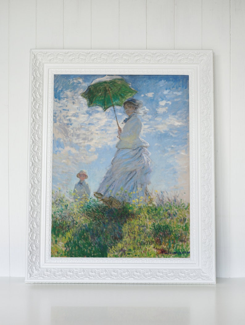Monet Woman With Parasol Monet Print Monet Wall Decor Monet Art Digital ...