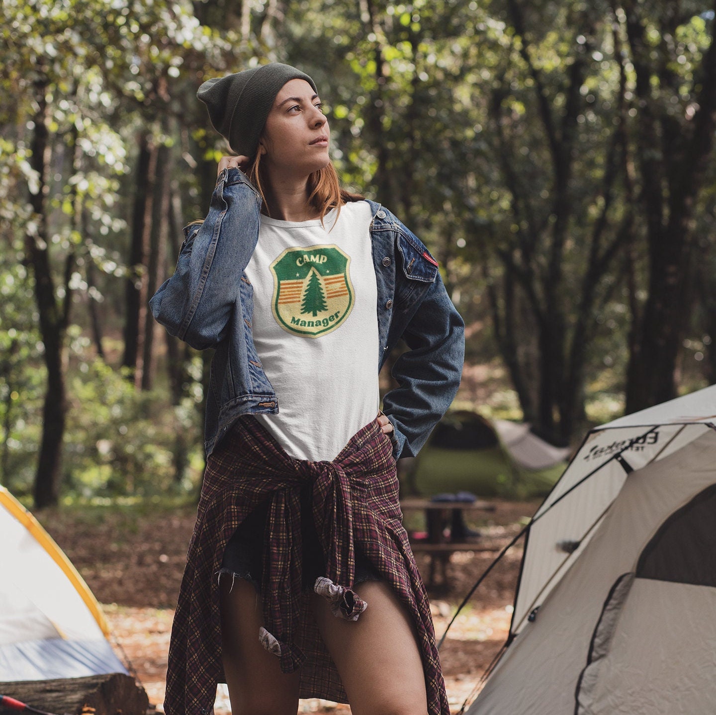 Vintage Camp Manager T Shirt Retro National Forest Design Unisex ...