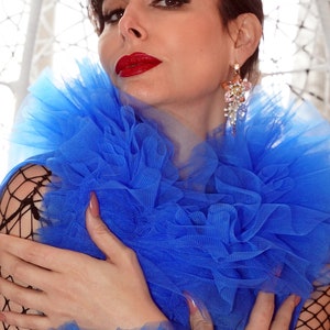 Flowing Sleeveless Tulle Trimmed Opera Coat - Etsy