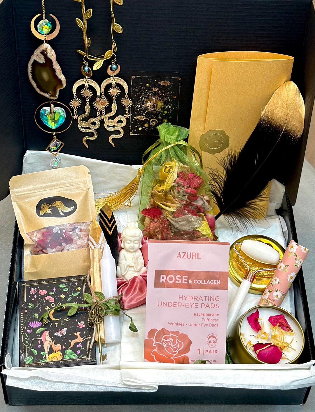 Spiritual Jewelry Oracle Deck Gift Spa Ritual Gift Personalized Gift ...