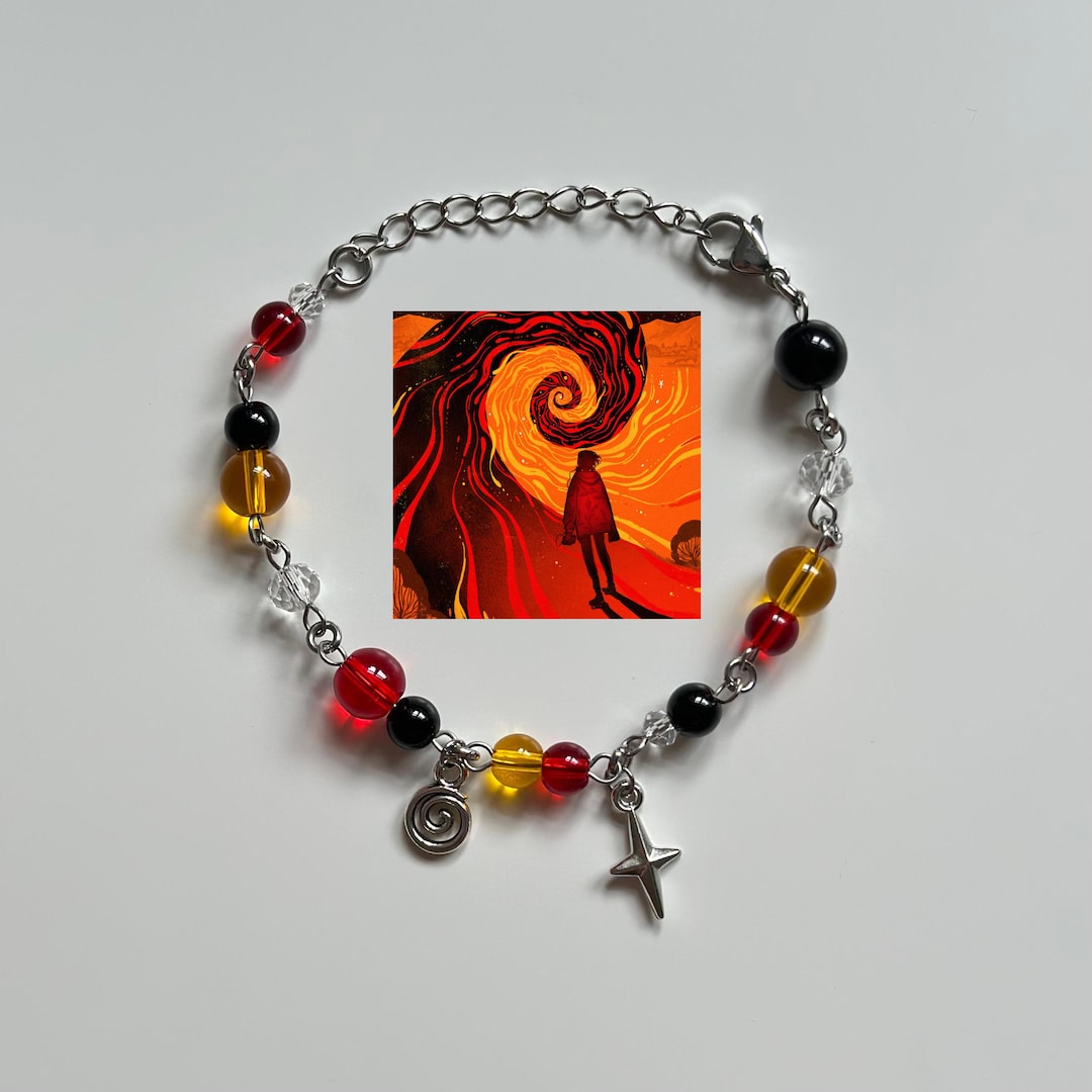 Red, Black and Yellow Charm Bracelet Awty James Marriott Inspired - Etsy UK