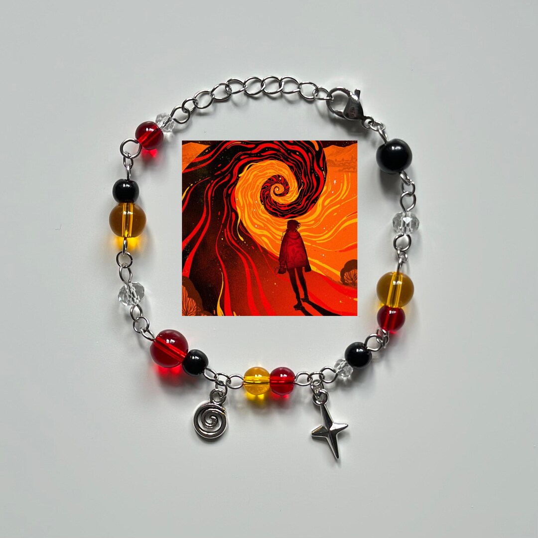 Red, Black and Yellow Charm Bracelet Awty James Marriott Inspired - Etsy UK