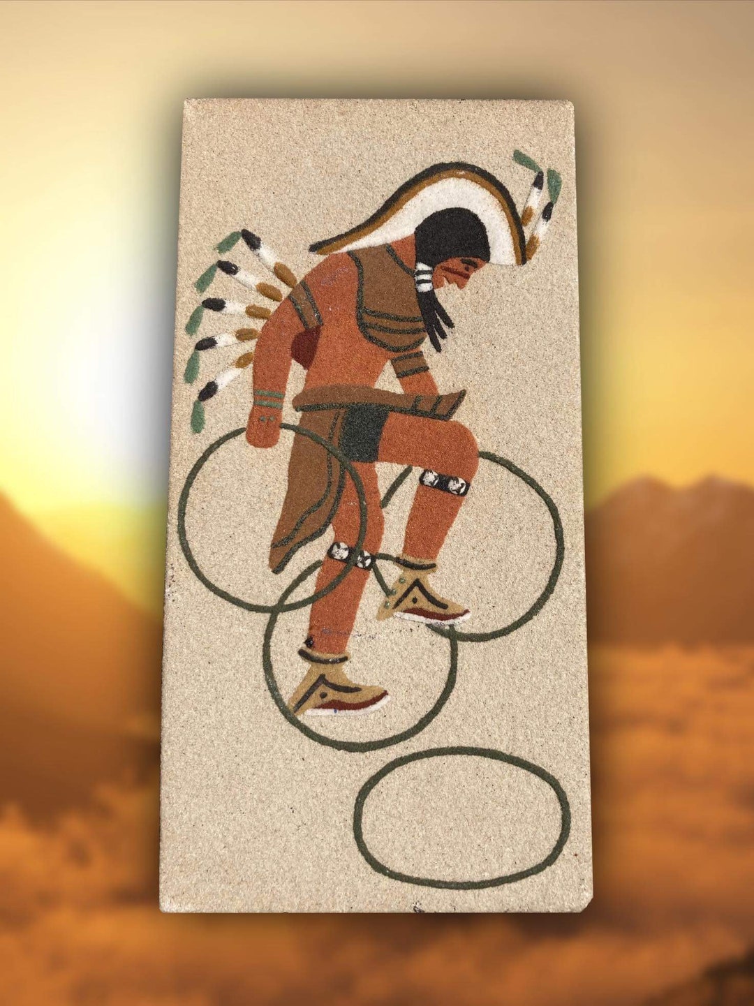 Vintage Hoop Dancer Sand Art - Etsy