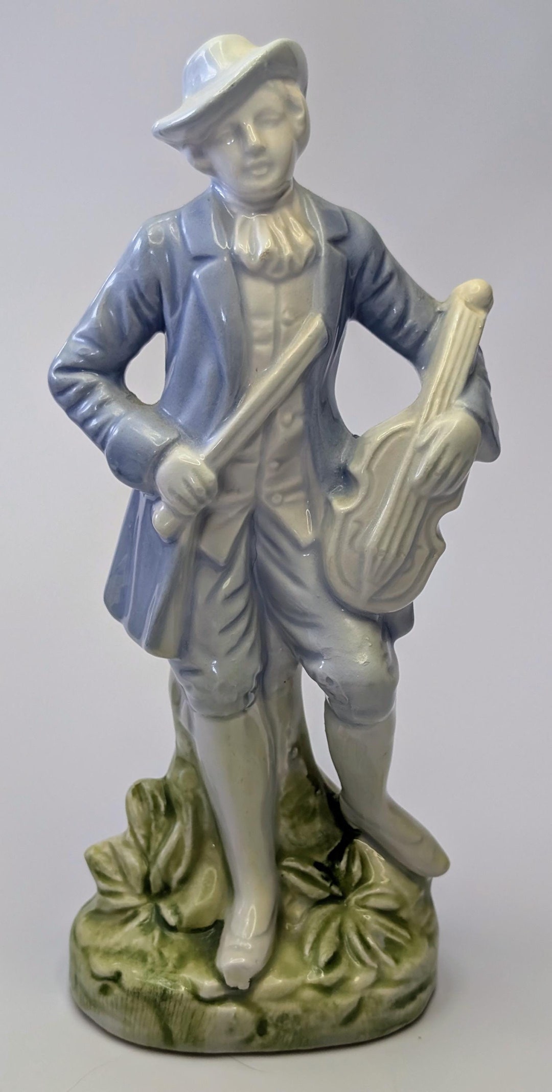 Vintage - Porcelain Gentleman Man Figurine - Marked Japan - 7.5'' Tall ...