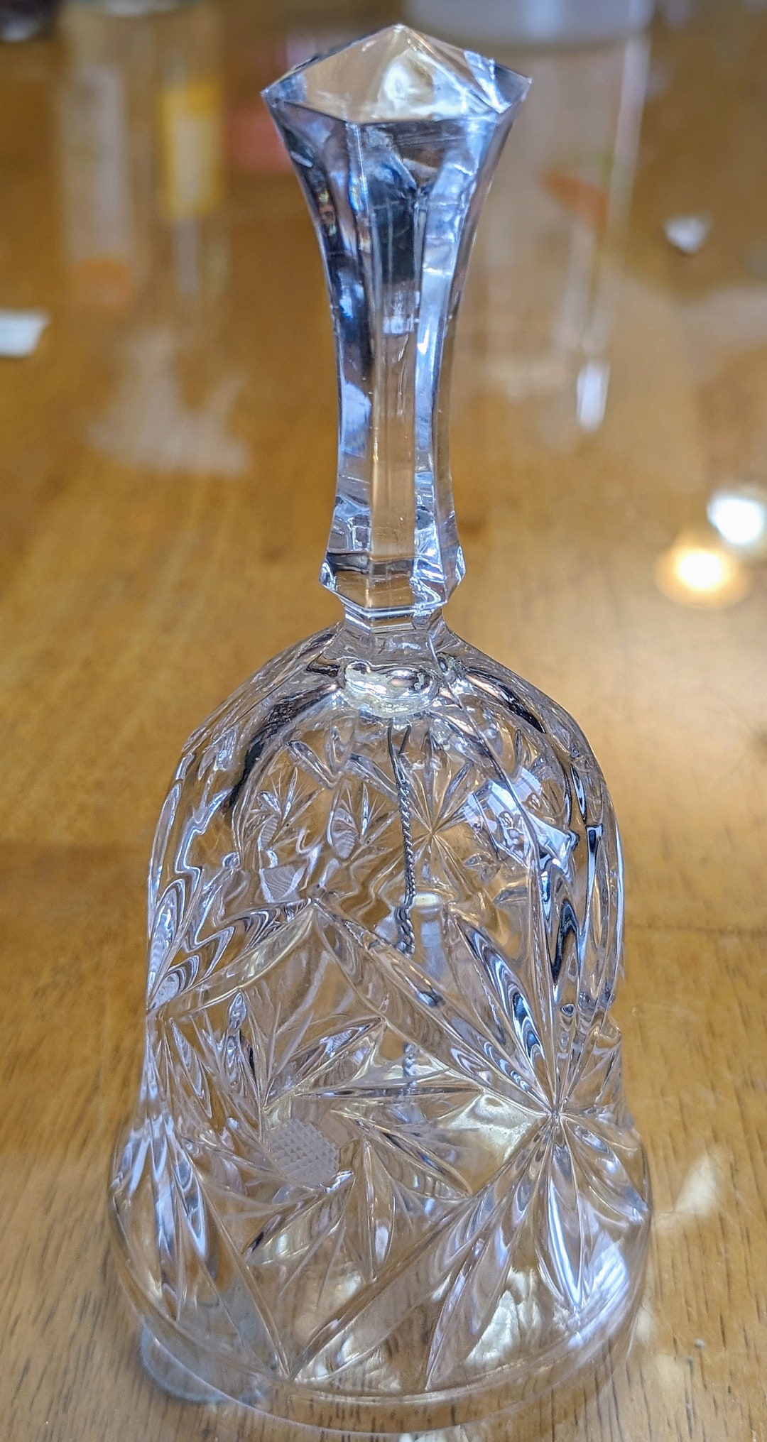 Vintage - Beautiful Crystal Bell - Pinwheel Pattern - 7" Tall - Etsy