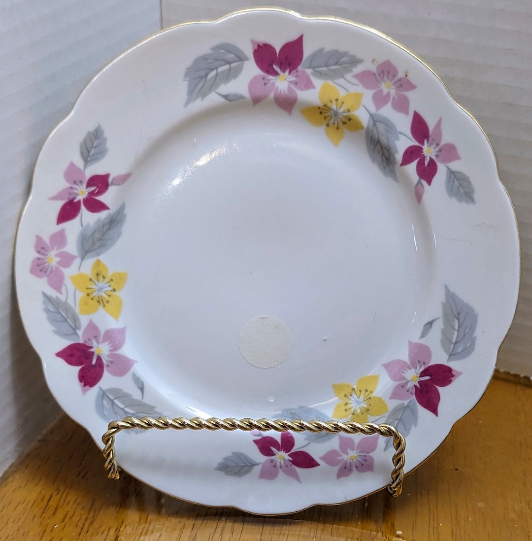 Vintage - Lot of 3 Porcelain Plates - Marked Poland by CMIELOW Floral ...