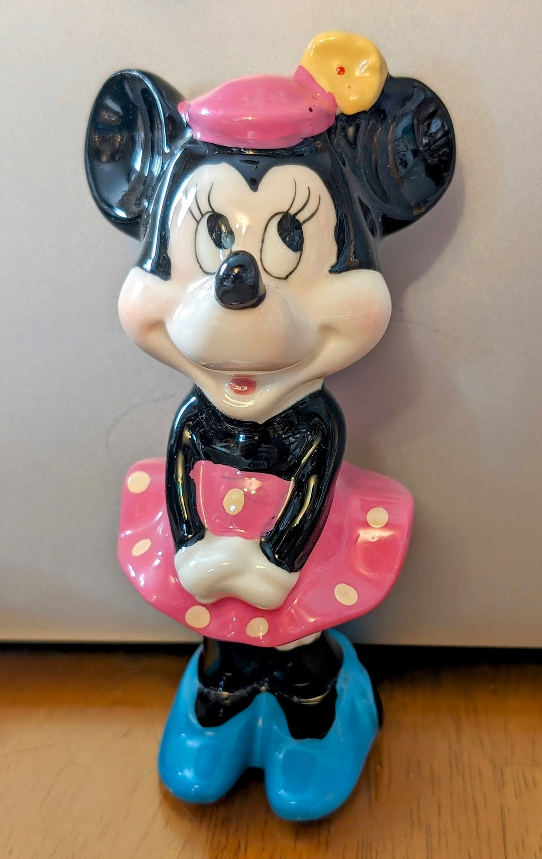 Vintage - Disney - Minnie Mouse - Ceramic Figurine - Measures 5" Tall ...
