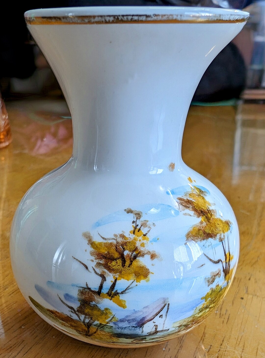 Vintage Porcelain - Made in Portugal Vase / Jar With Handmade, Delicate ...