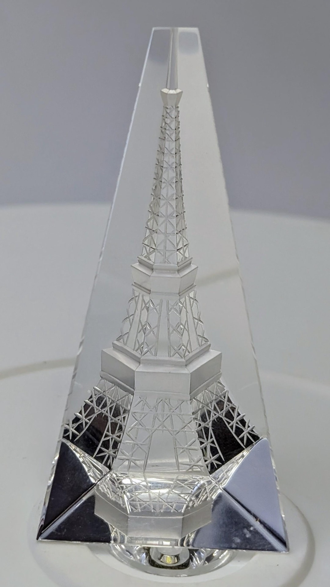 Eiffel Tower Crystal Paperweight - 3'' High - Etsy
